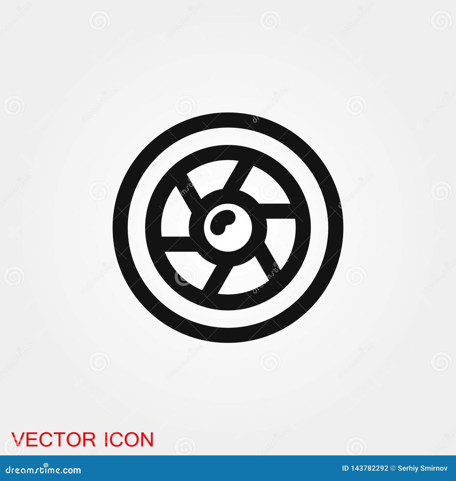 Camera Objective Icon Vector Sign Symbol for Design Stock Illustration ...