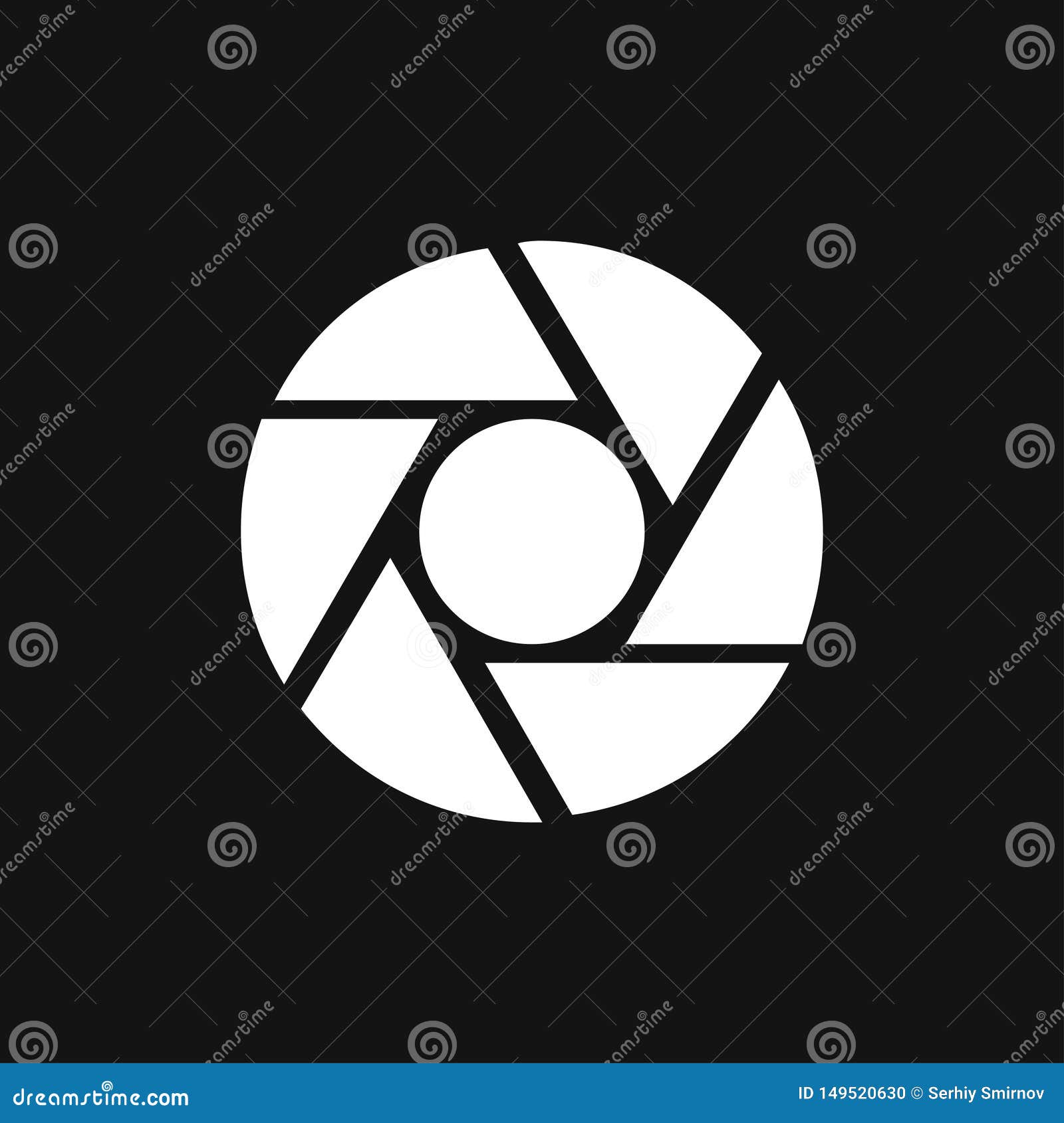 Camera Objective Icon Vector Sign Symbol for Design Stock Illustration ...