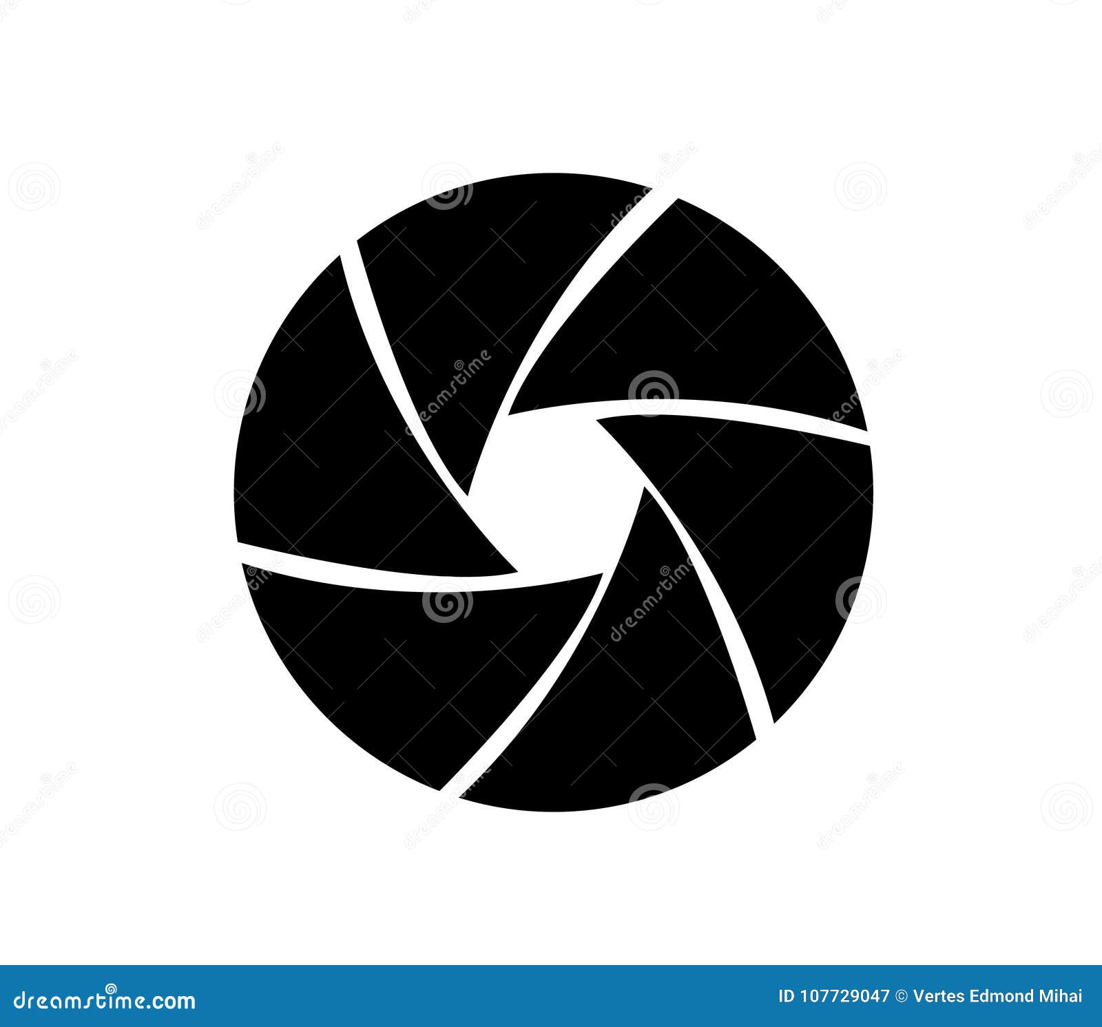 Camera Objective Icon On Transparent. Lens Diafragma Sign. Flat Style ...