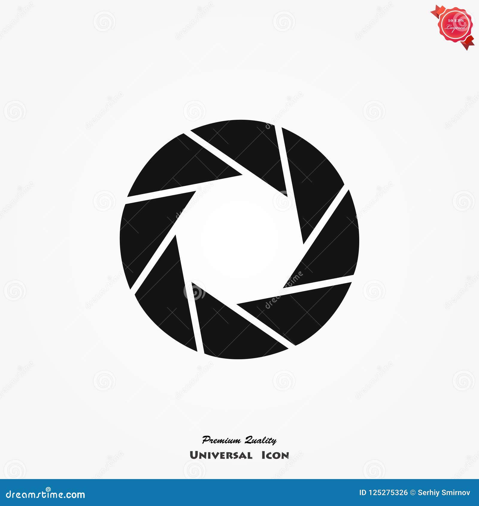 Camera Objective Vector Icon Stock Illustration - Illustration of ...
