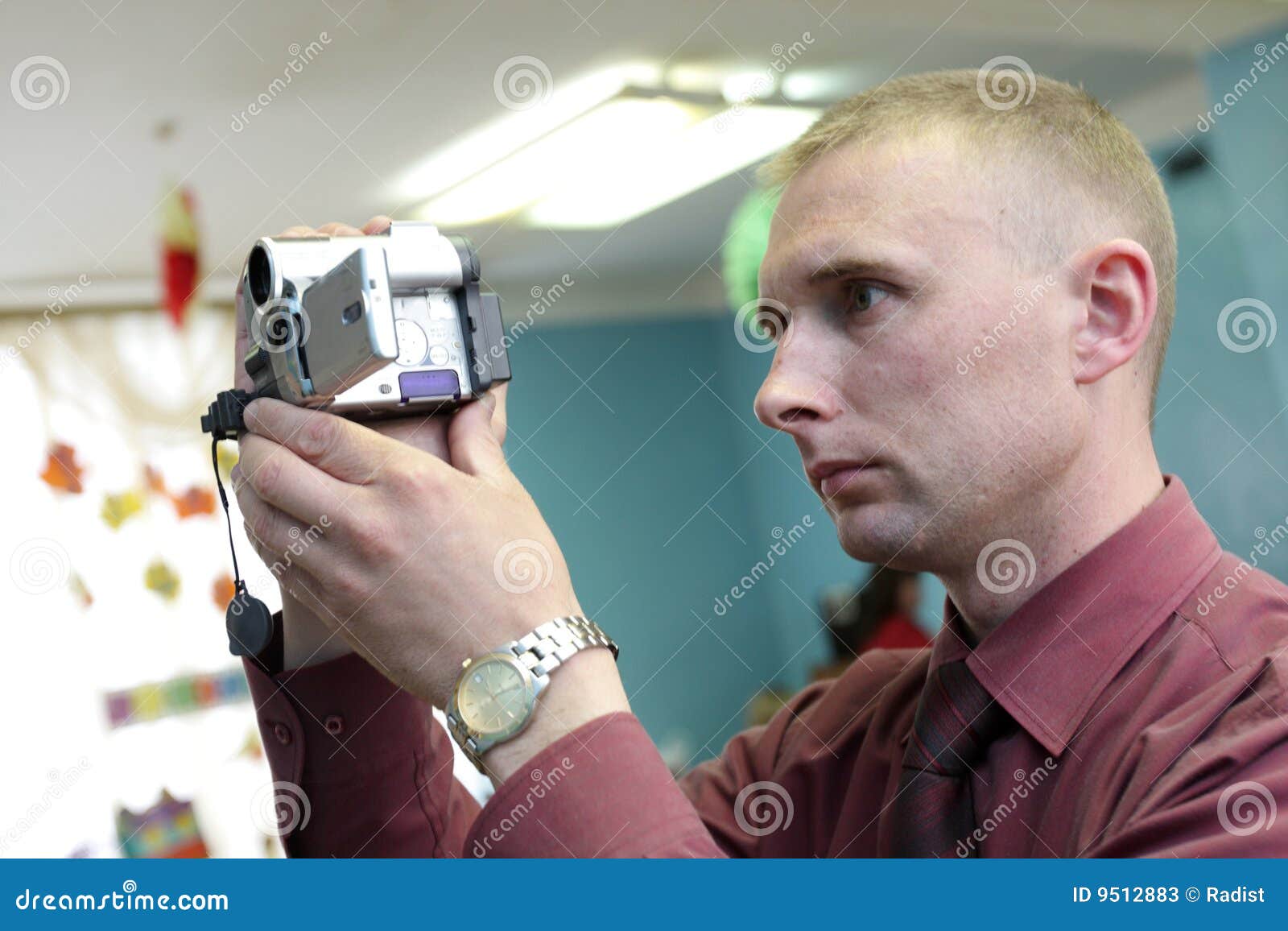 The camera operator stock image. Image of lens, human - 9512883