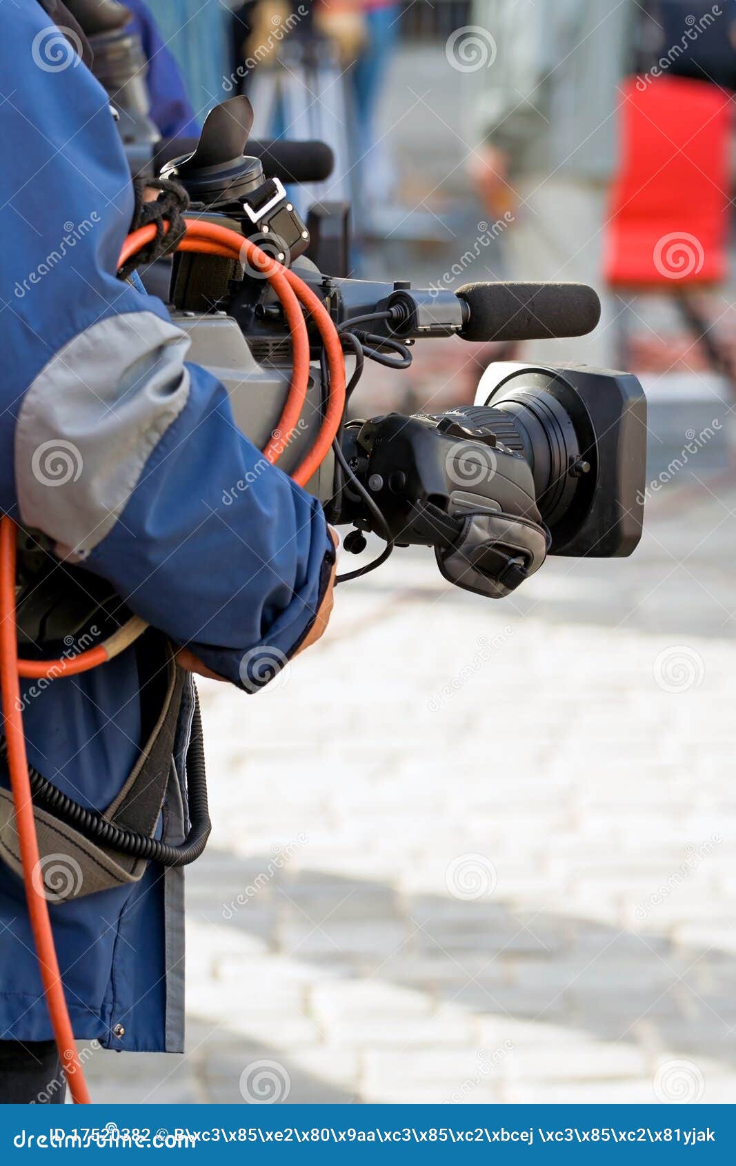 Camera operator, the media stock photo. Image of occupation - 17520382