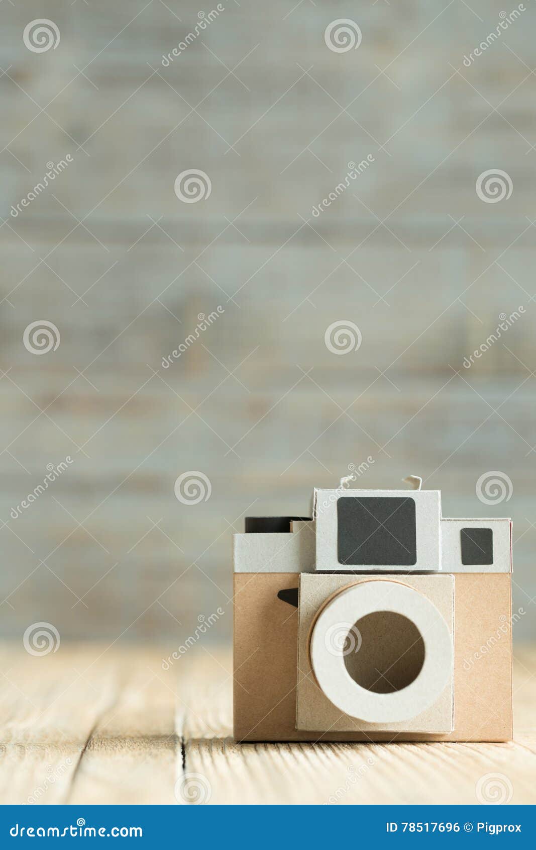 Camera Paper on the Wood Background Stock Photo - Image of paper ...