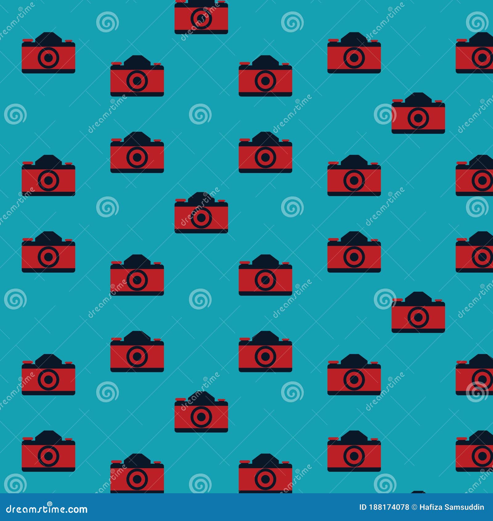 Camera Pattern Background. Vector Illustration Decorative Design Stock ...