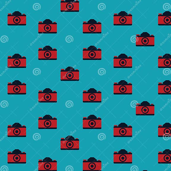Camera Pattern Background. Vector Illustration Decorative Design Stock ...