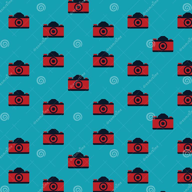 Camera Pattern Background. Vector Illustration Decorative Design Stock ...