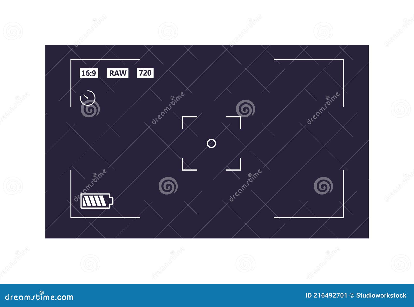 Camera Phone Interface for Continuous Shooting Stock Vector ...