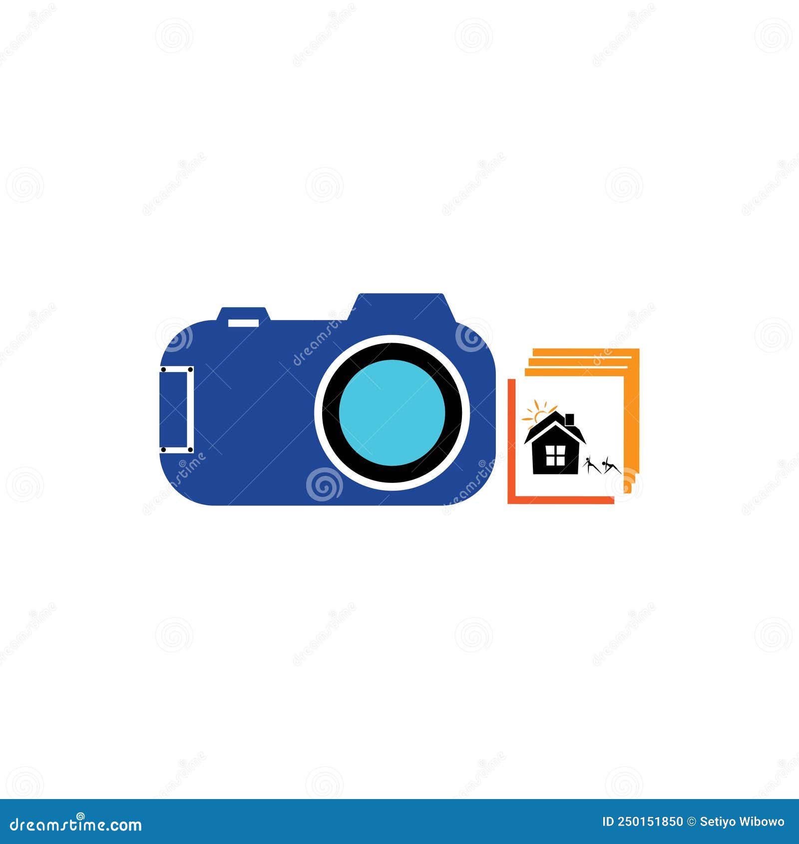 CAMERA with Photo Icon Vector Background Stock Vector - Illustration of ...