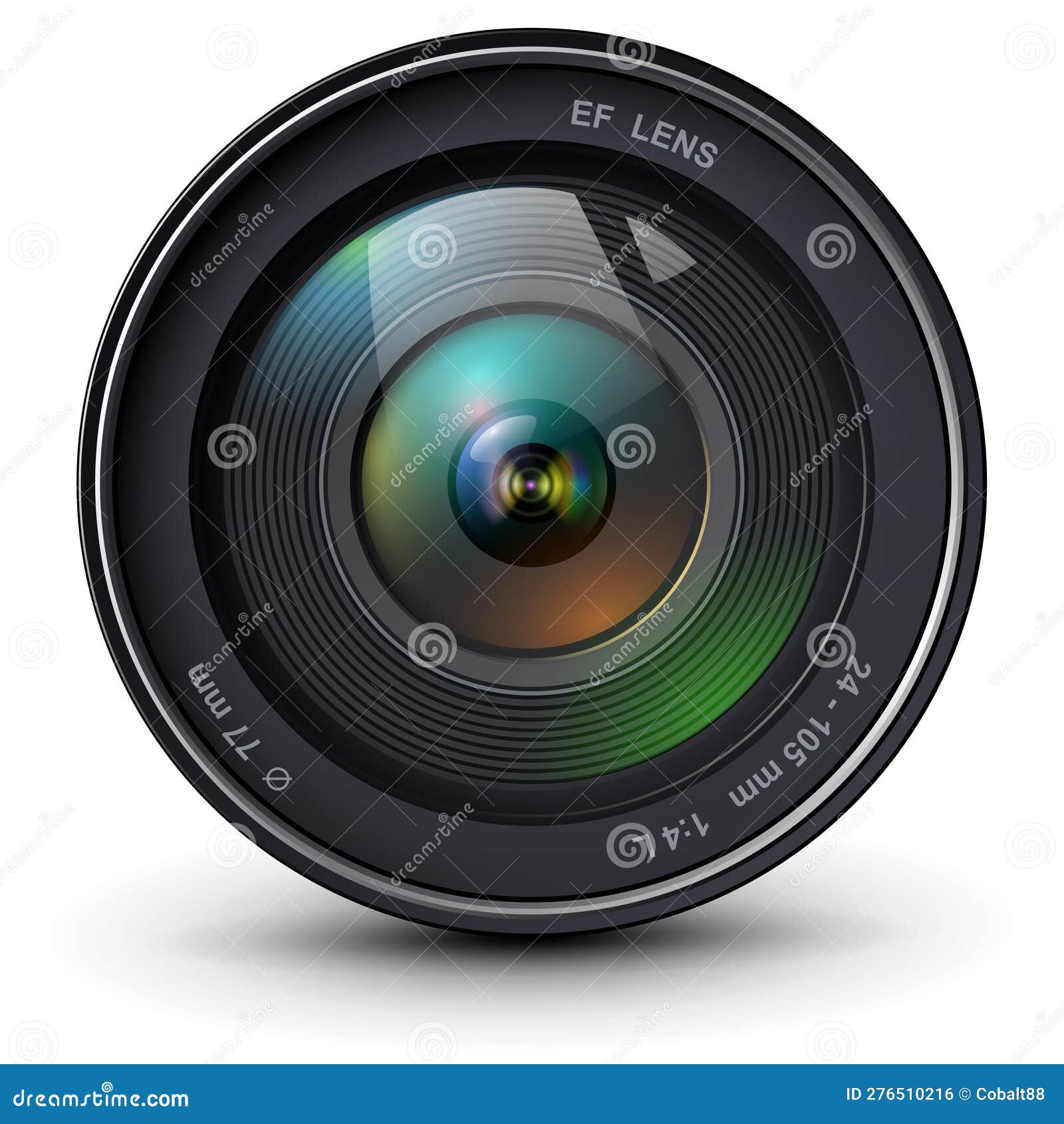 Camera Photo Lens, 3d Icon Illustration Stock Vector - Illustration of ...