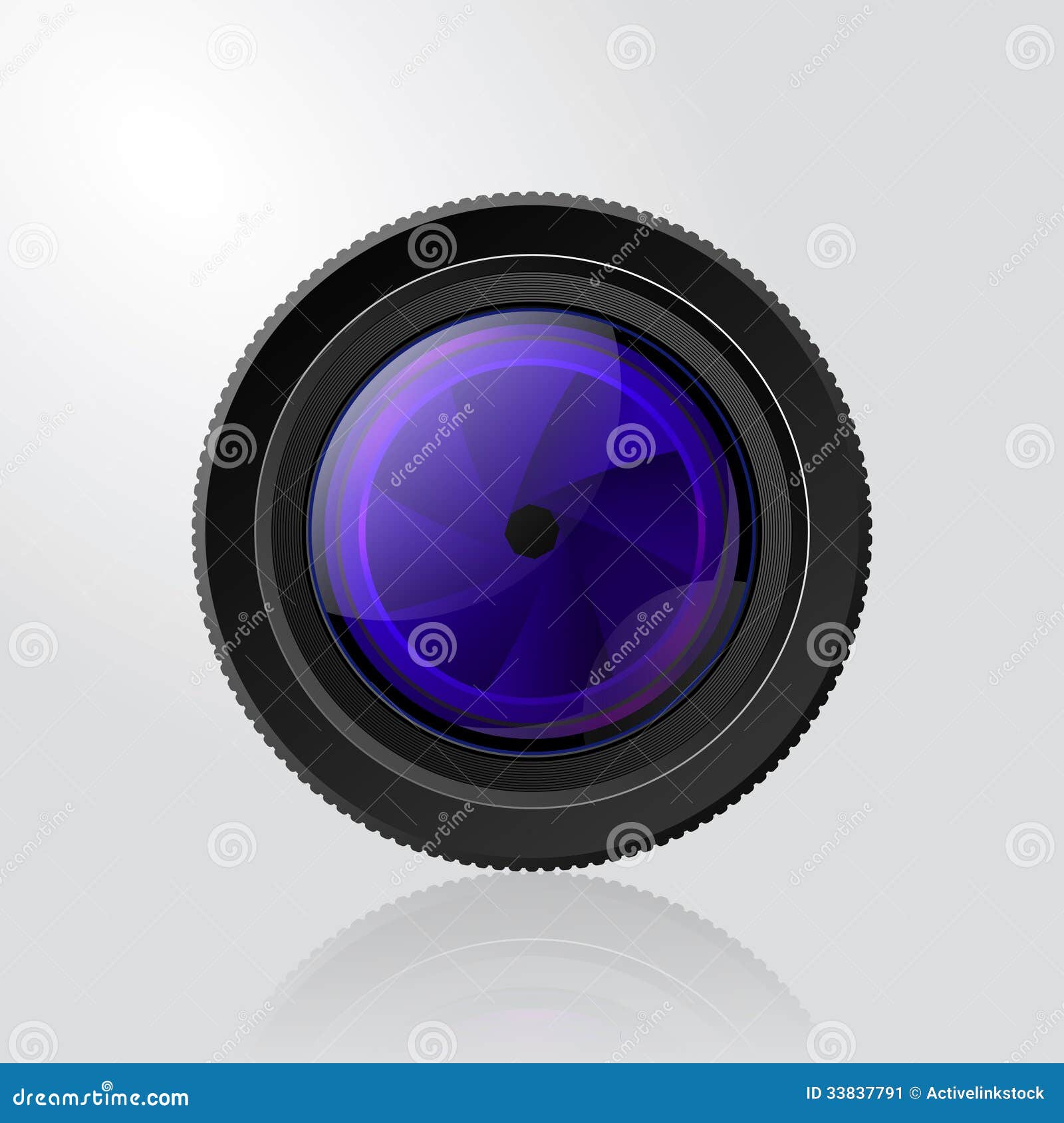 Camera Photo Lens with Shutter. Stock Vector - Illustration of glass ...