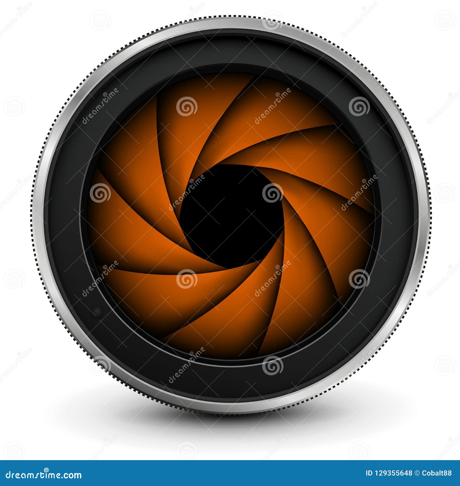 Camera Photo Lens with Shutter Stock Vector - Illustration of sign ...