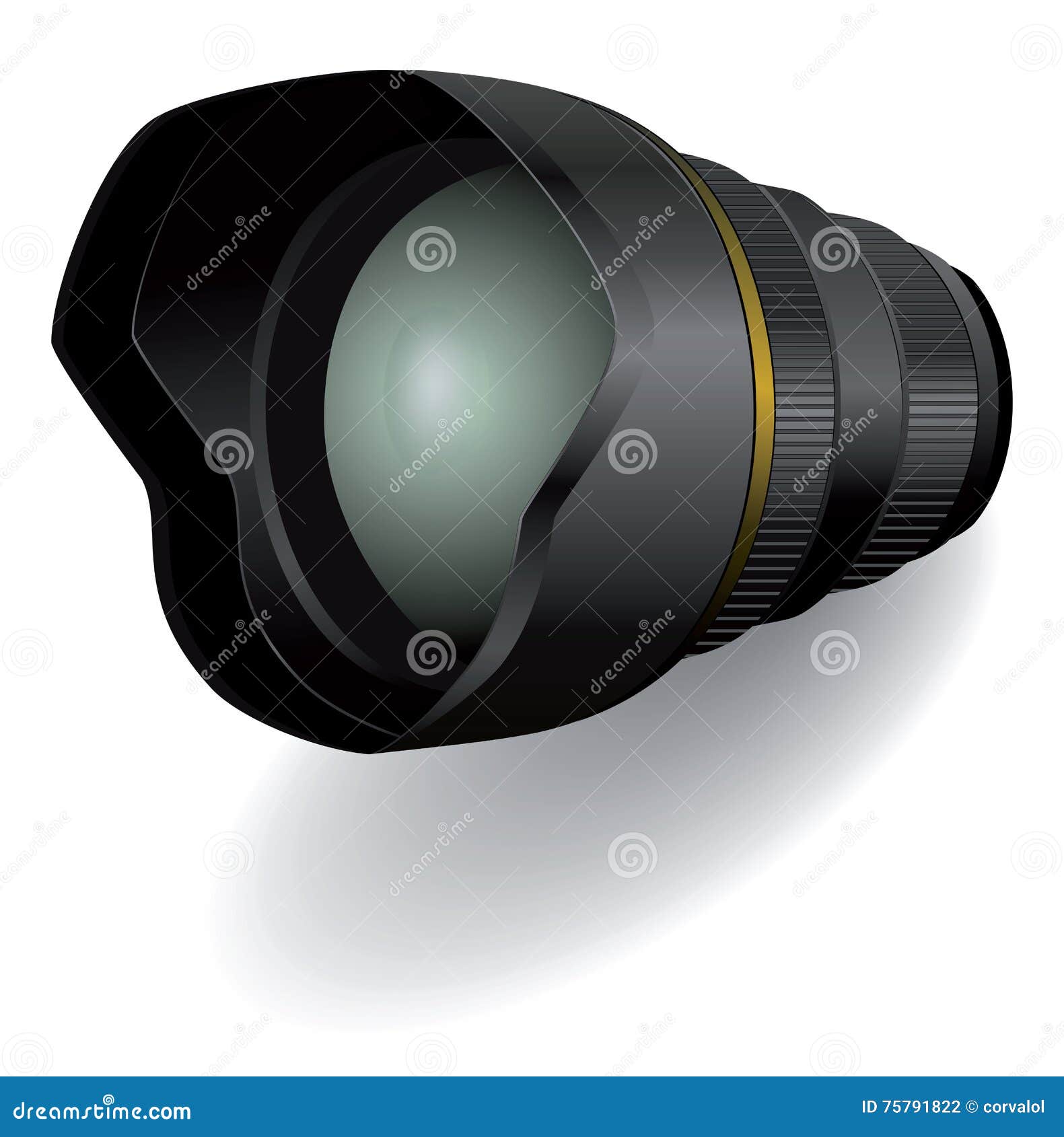 Camera Photo Lens, Vector Illustration. Stock Illustration ...