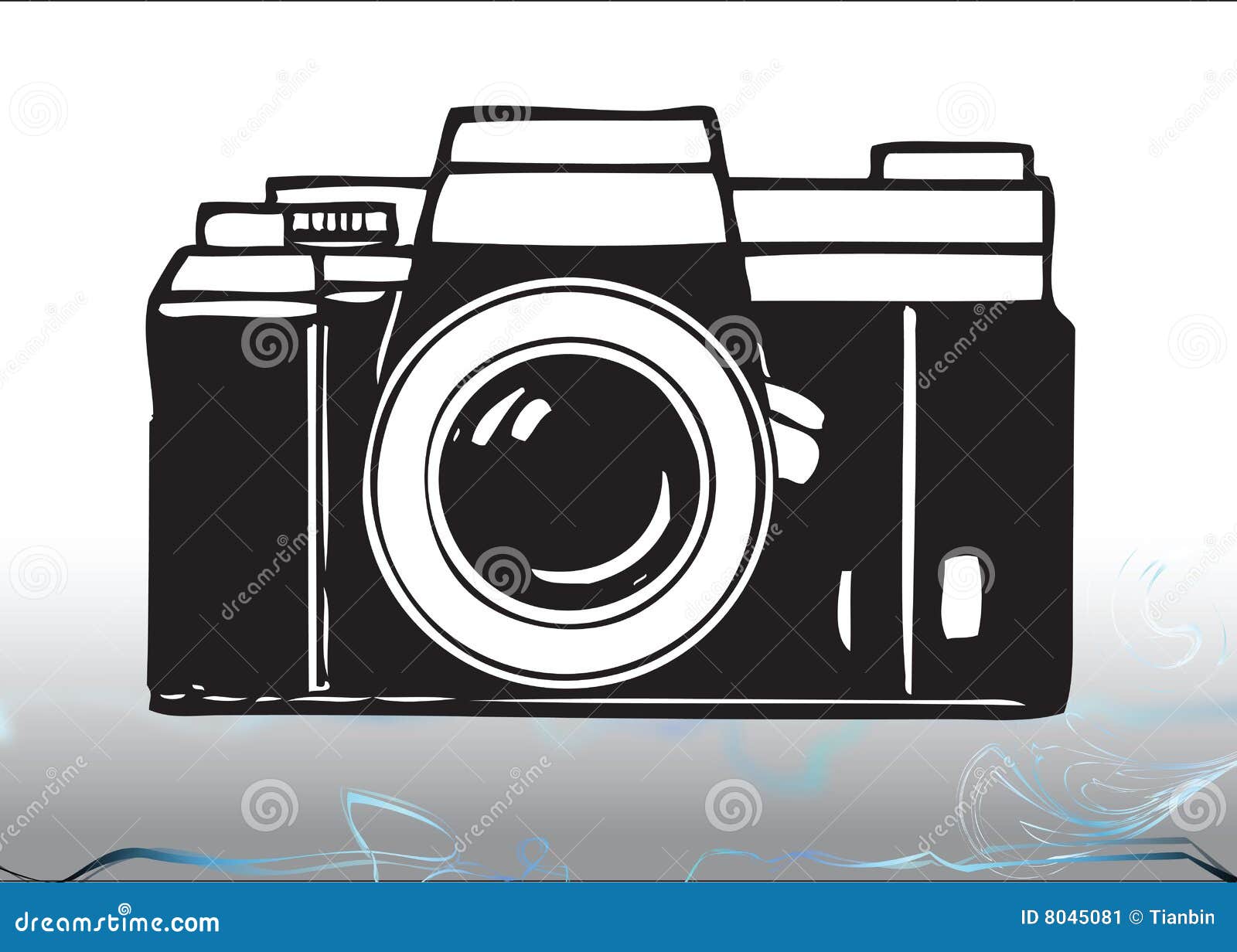 Camera photo still vektor illustrationer. Illustration av färg - 8045081