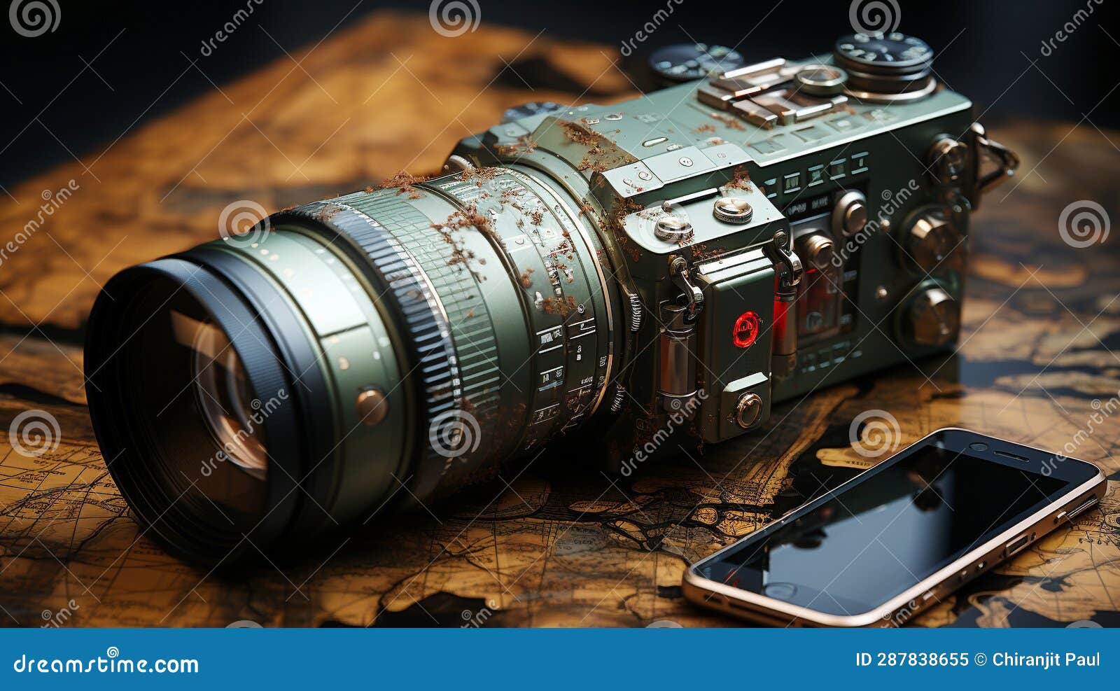 Camera Photographic with Smartphone Devices Stock Image - Image of ...