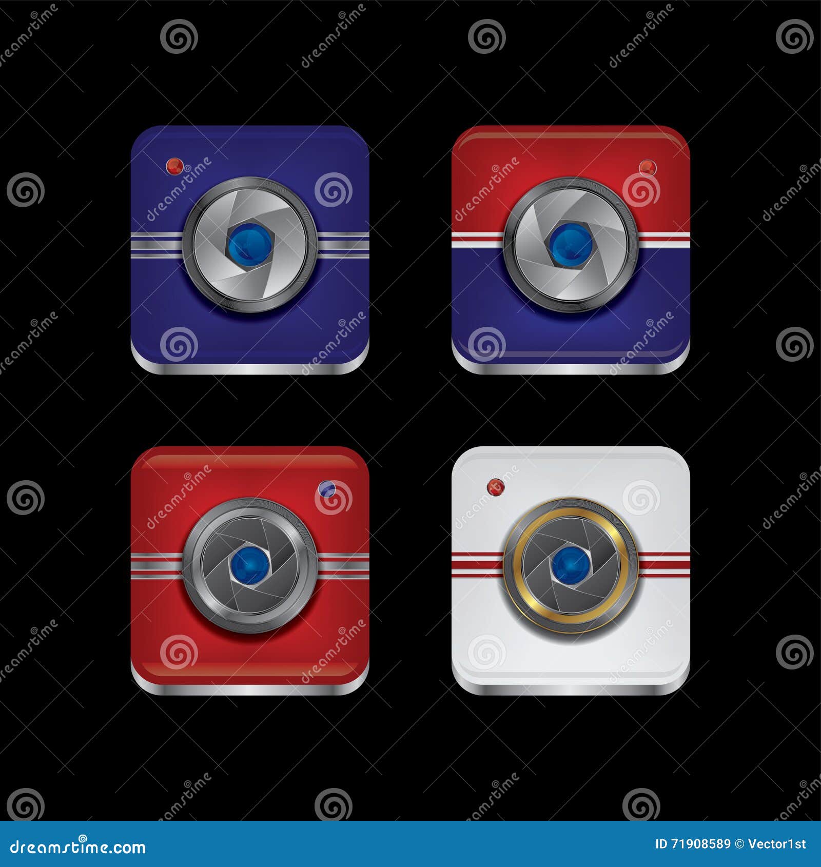 Camera Photography Button Logotype Stock Vector - Illustration of ...