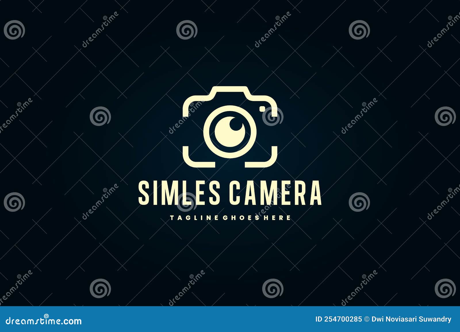 Simles Camera Logo Design Template Stock Vector - Illustration of ...