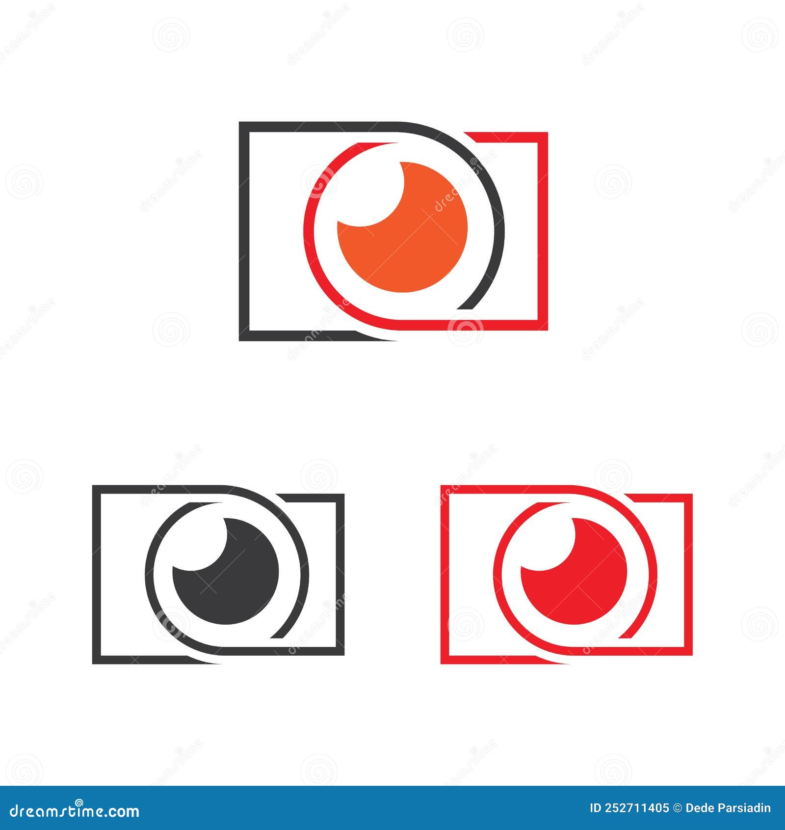 Camera Photography Logo Icon Vector Design Template Stock Vector ...