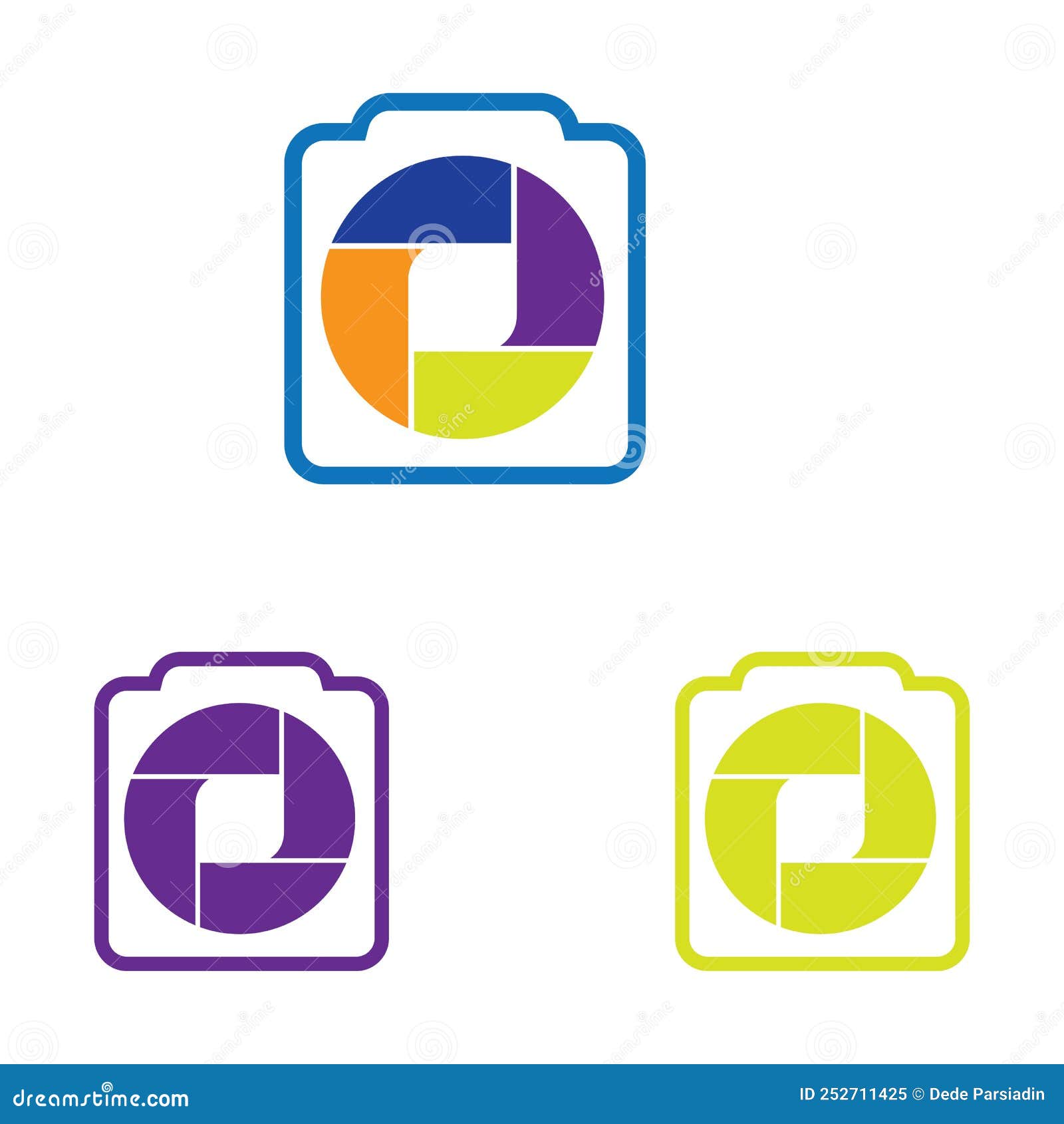 Camera Photography Logo Icon Vector Design Template Stock Vector ...