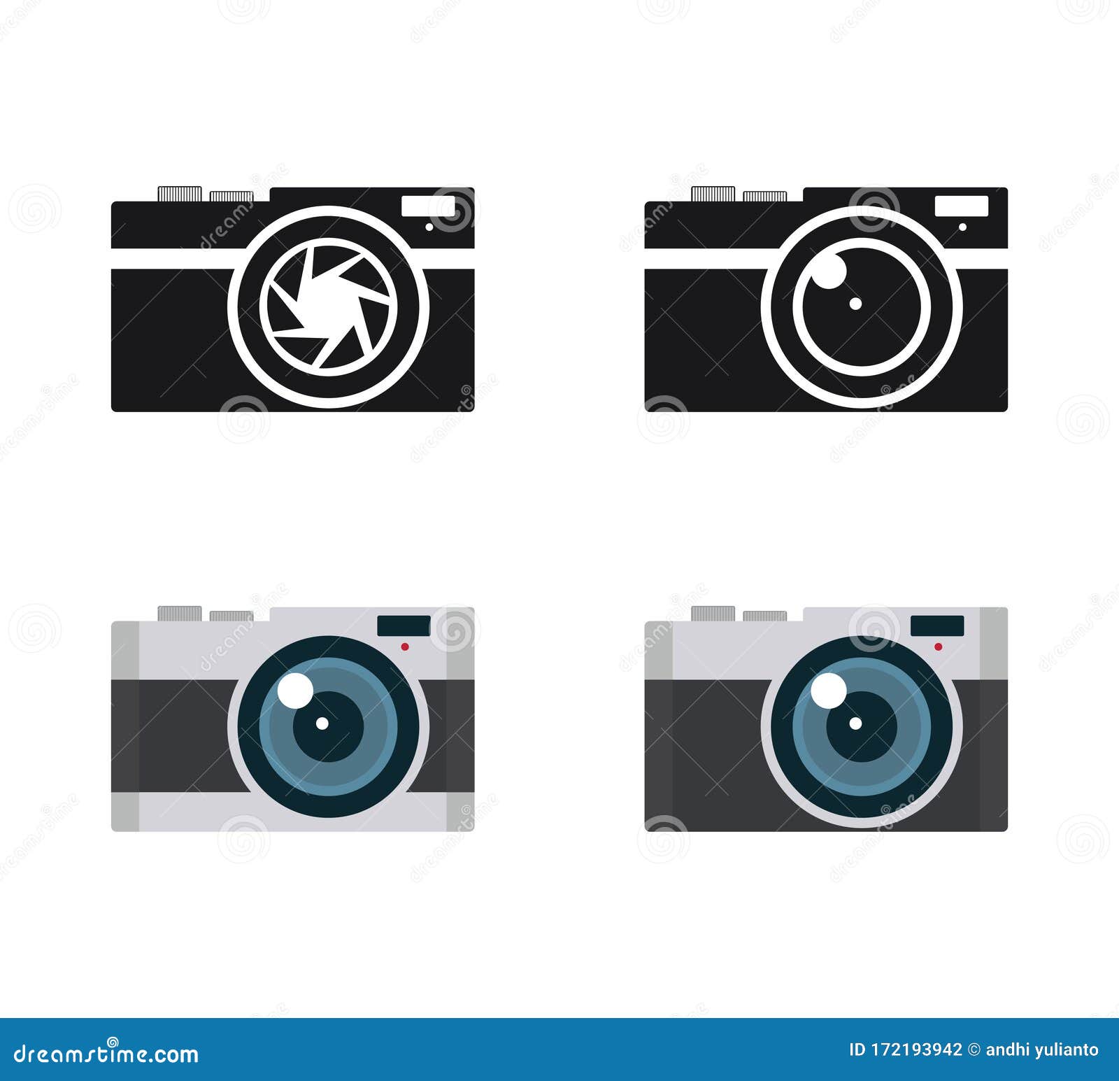 Camera Photography Studio Vector Logo Design Concept Stock Illustration ...