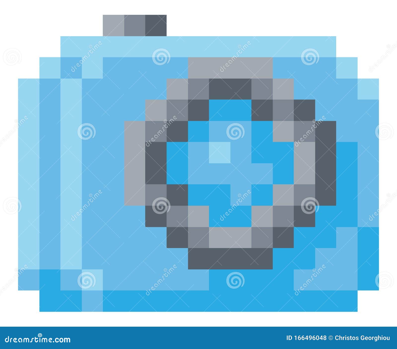 Camera Photos Pixel 8 Bit Video Game Art Icon Stock Vector ...