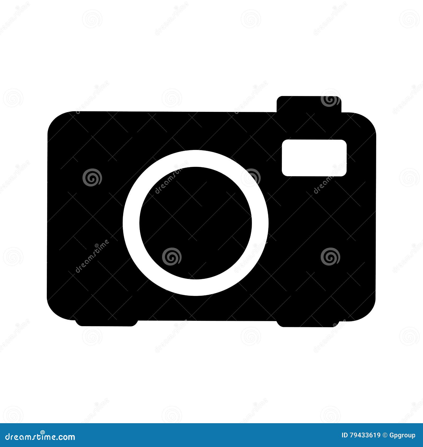 Camera Pictogram Icon Image Stock Vector - Illustration of capture ...
