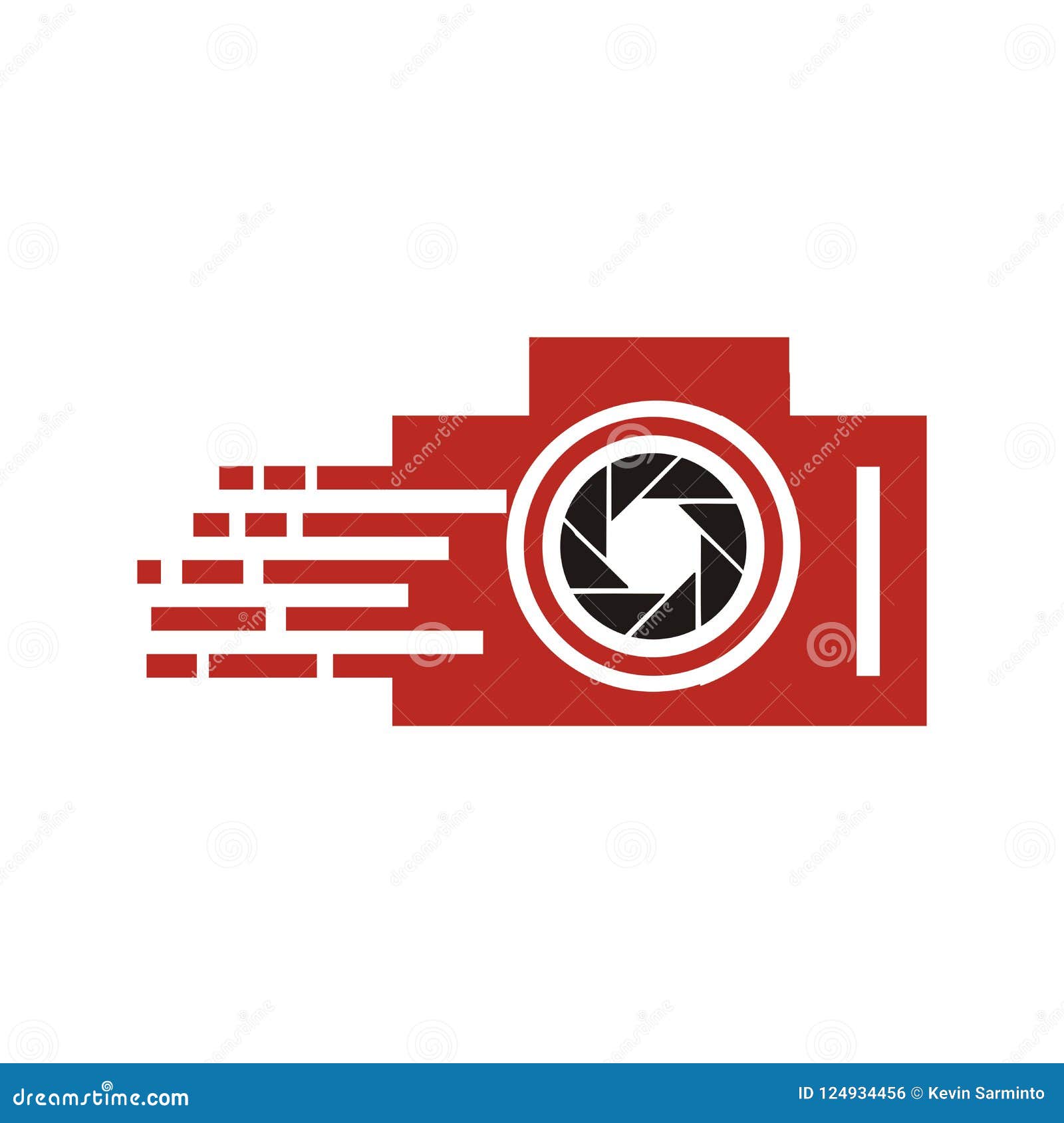 Camera pixel logo stock vector. Illustration of computer - 124934456