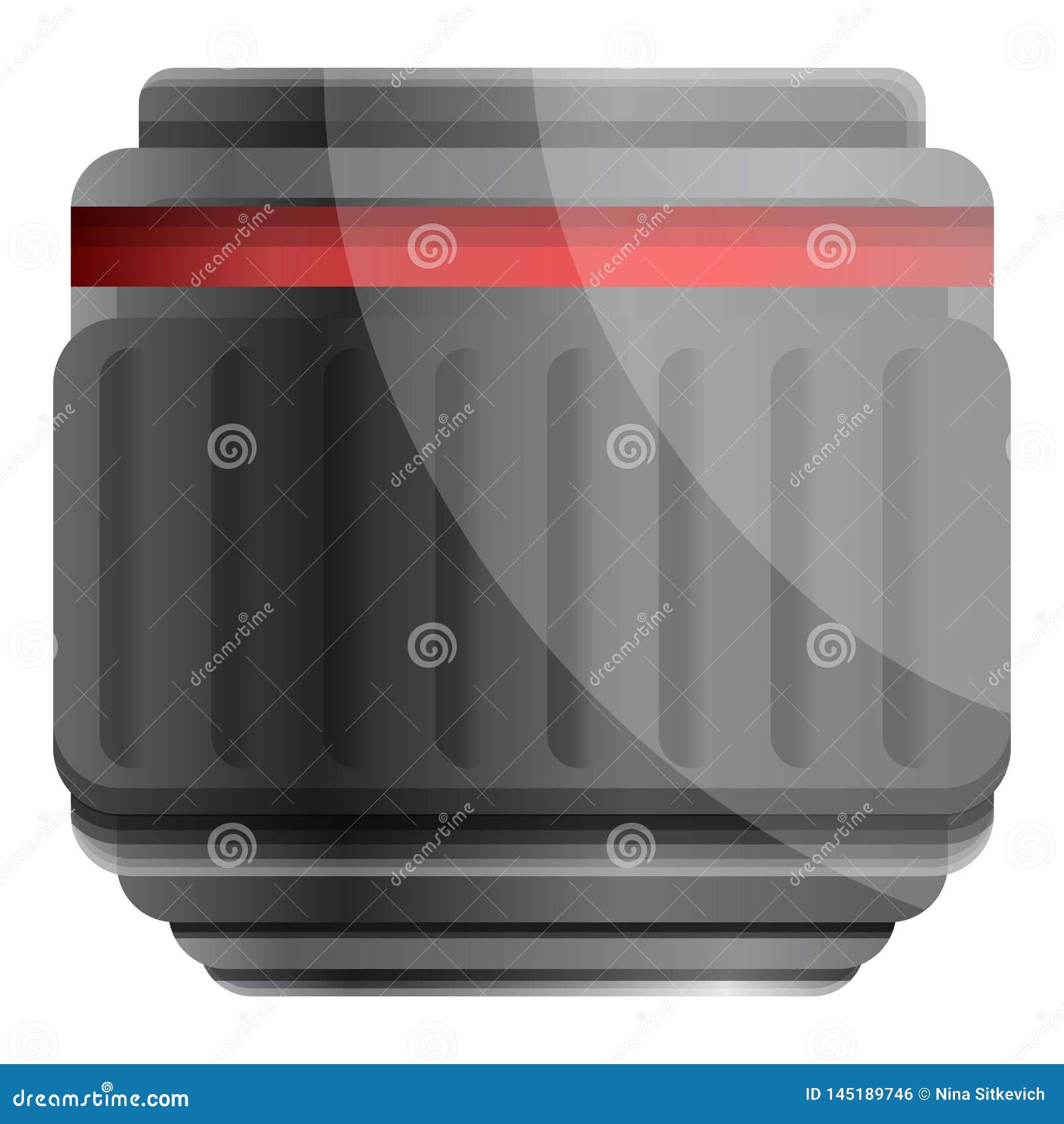 Camera Professional Lens Icon, Cartoon Style Stock Vector ...