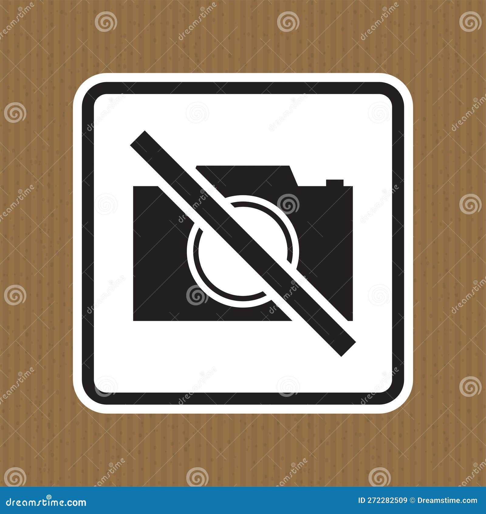 Camera Prohibited Sign on White Background Stock Vector - Illustration ...