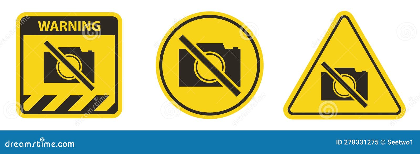 Camera Prohibited Sign on White Background Stock Vector - Illustration ...