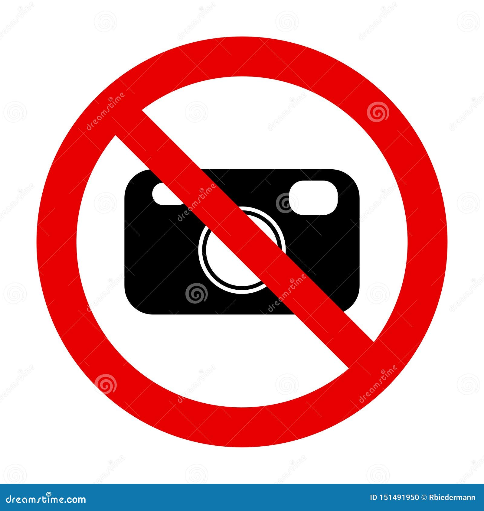 Camera and Prohibition Sign Stock Vector - Illustration of graphic ...