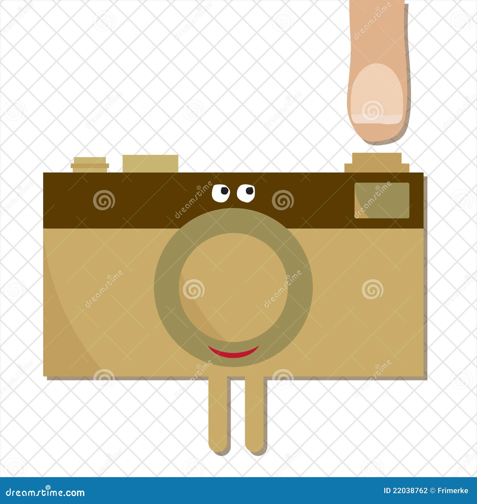 Camera ready to shoot stock vector. Illustration of simple - 22038762