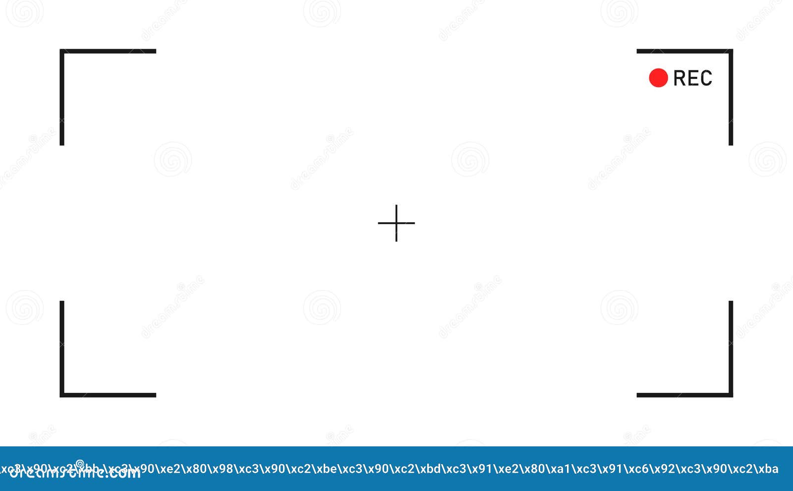 Camera Recording Interface Viewfinder with Digital Focus and Exposure ...