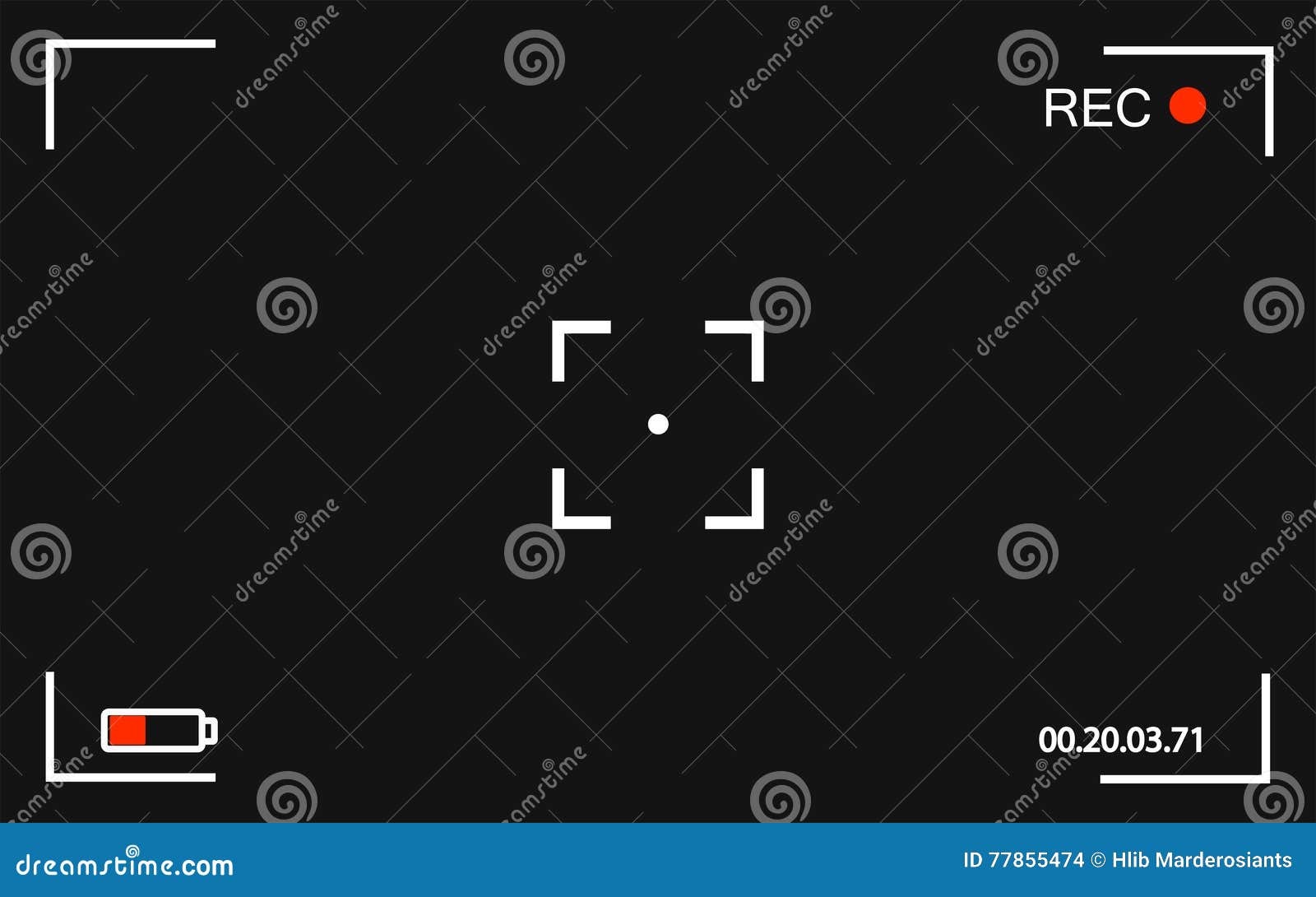 Camera Recording Screen .Vector Illustration Stock Illustration ...