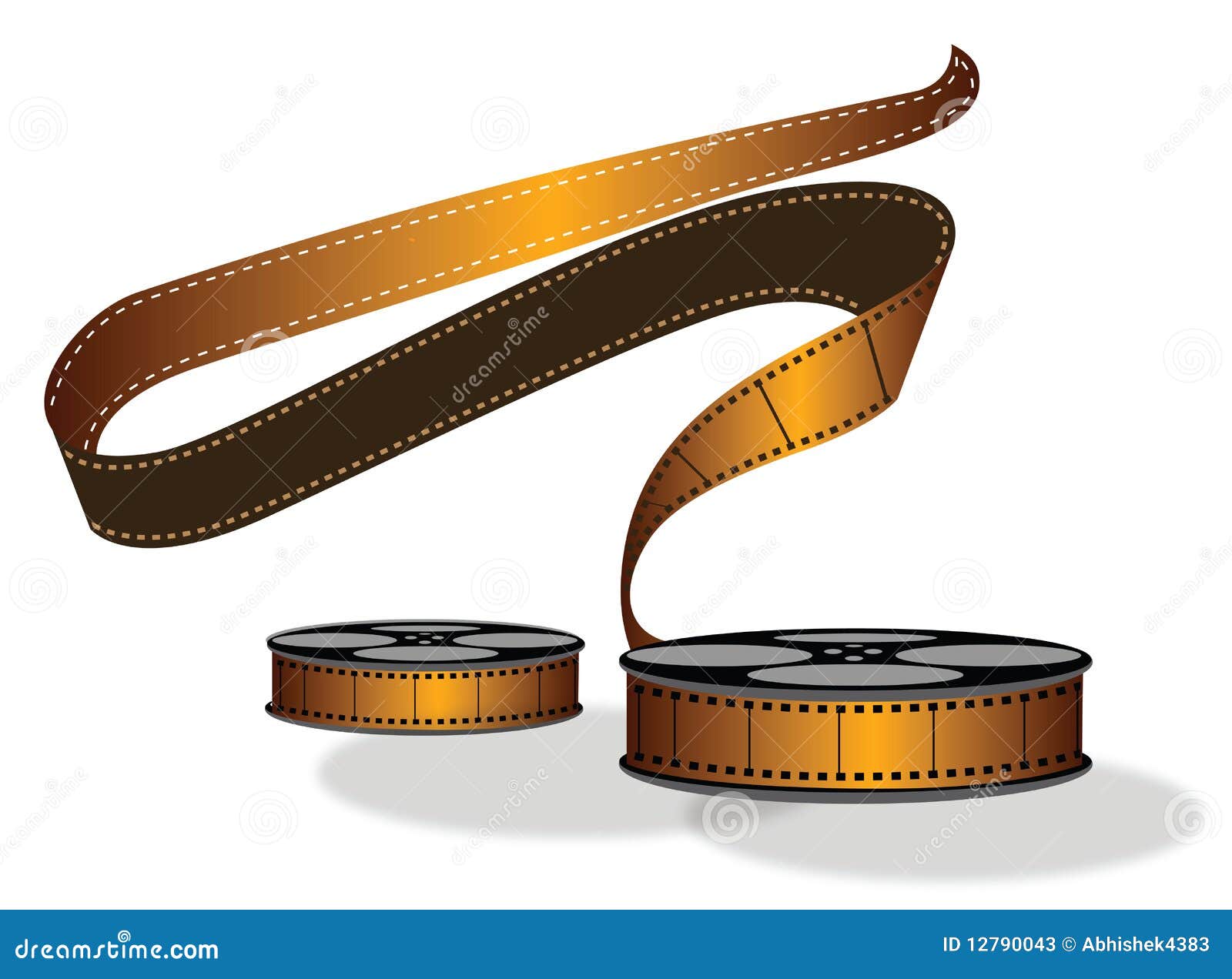 Camera reel stock illustration. Illustration of reel - 12790043