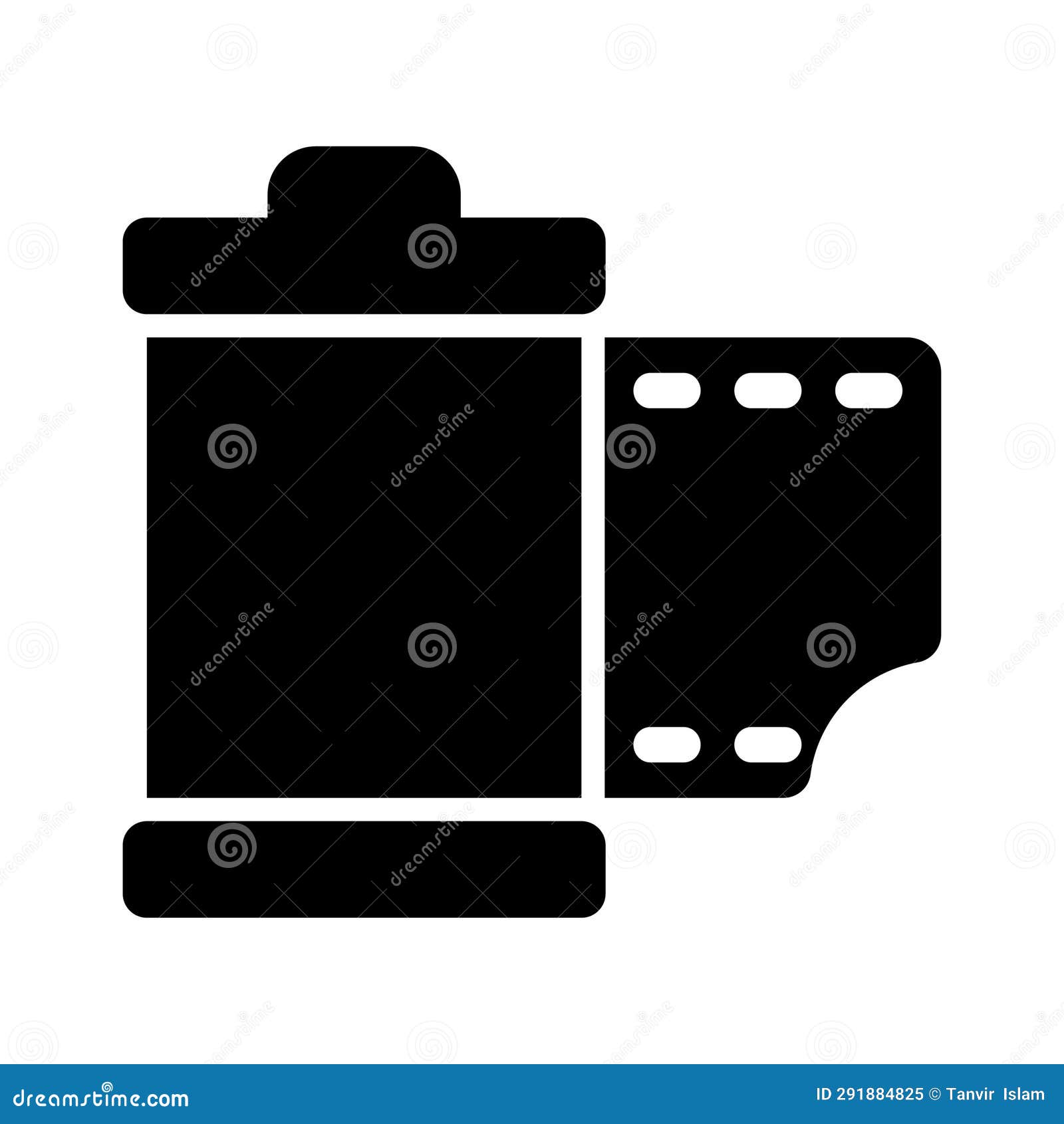 Camera Reel Icon stock vector. Illustration of design - 291884825