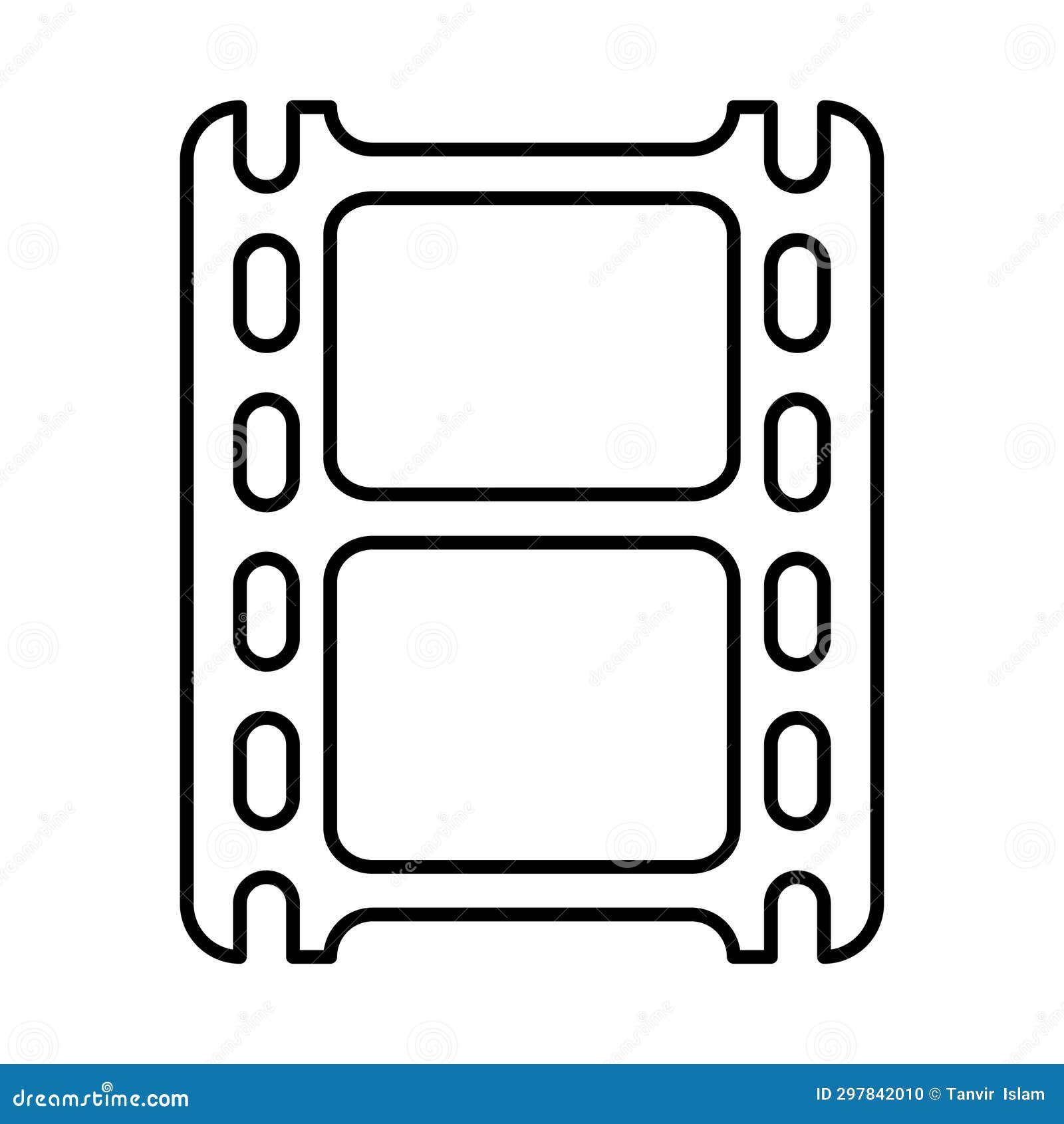 Camera Reel Icon in Outline Style in Outline Style Stock Illustration ...