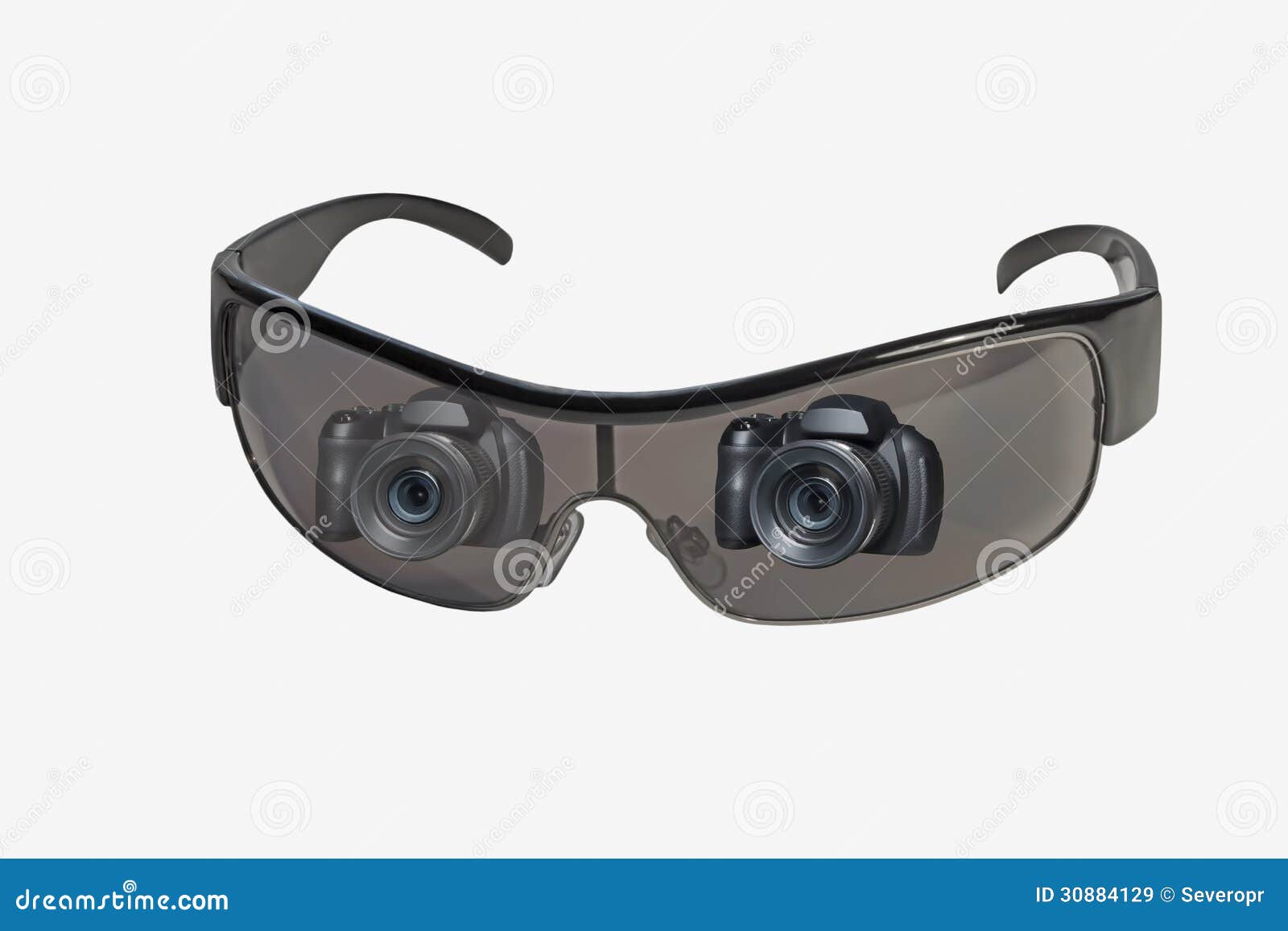 Camera Reflected in Sunglasses Lens Stock Image - Image of reflection ...