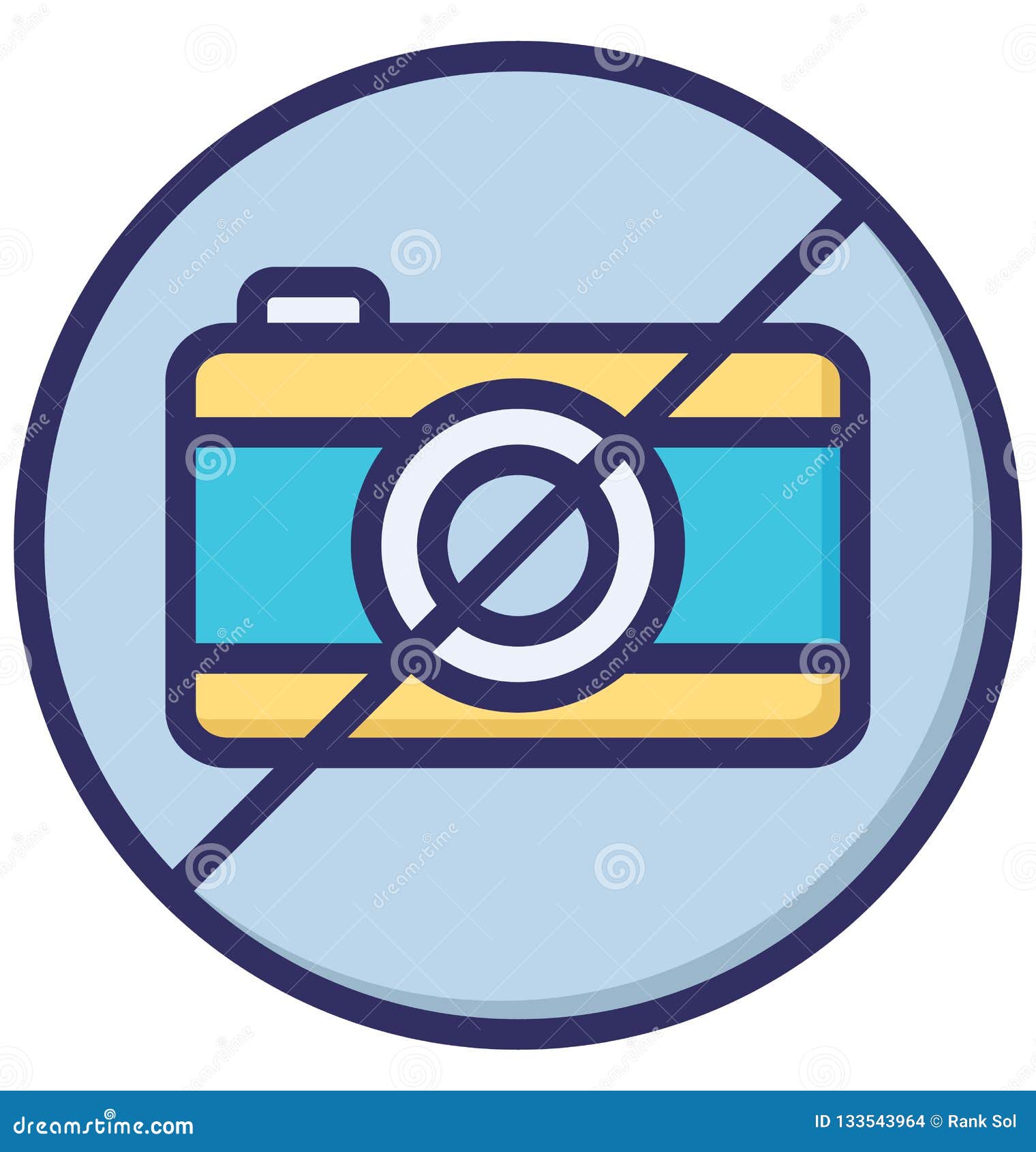 Camera Restriction or Don`t Use Camera Isolated Vector Icon that Can Be ...