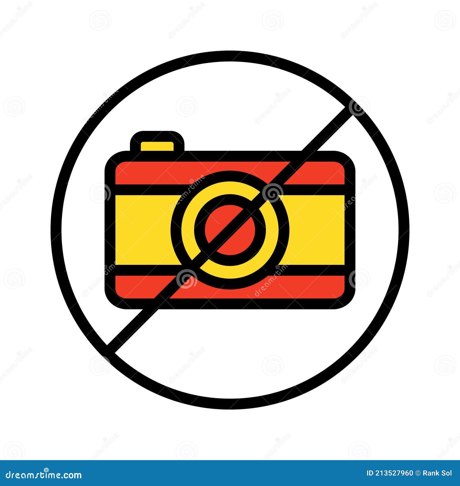 Camera Restriction or Don`t Use Camera Isolated Vector Icon that Can Be ...
