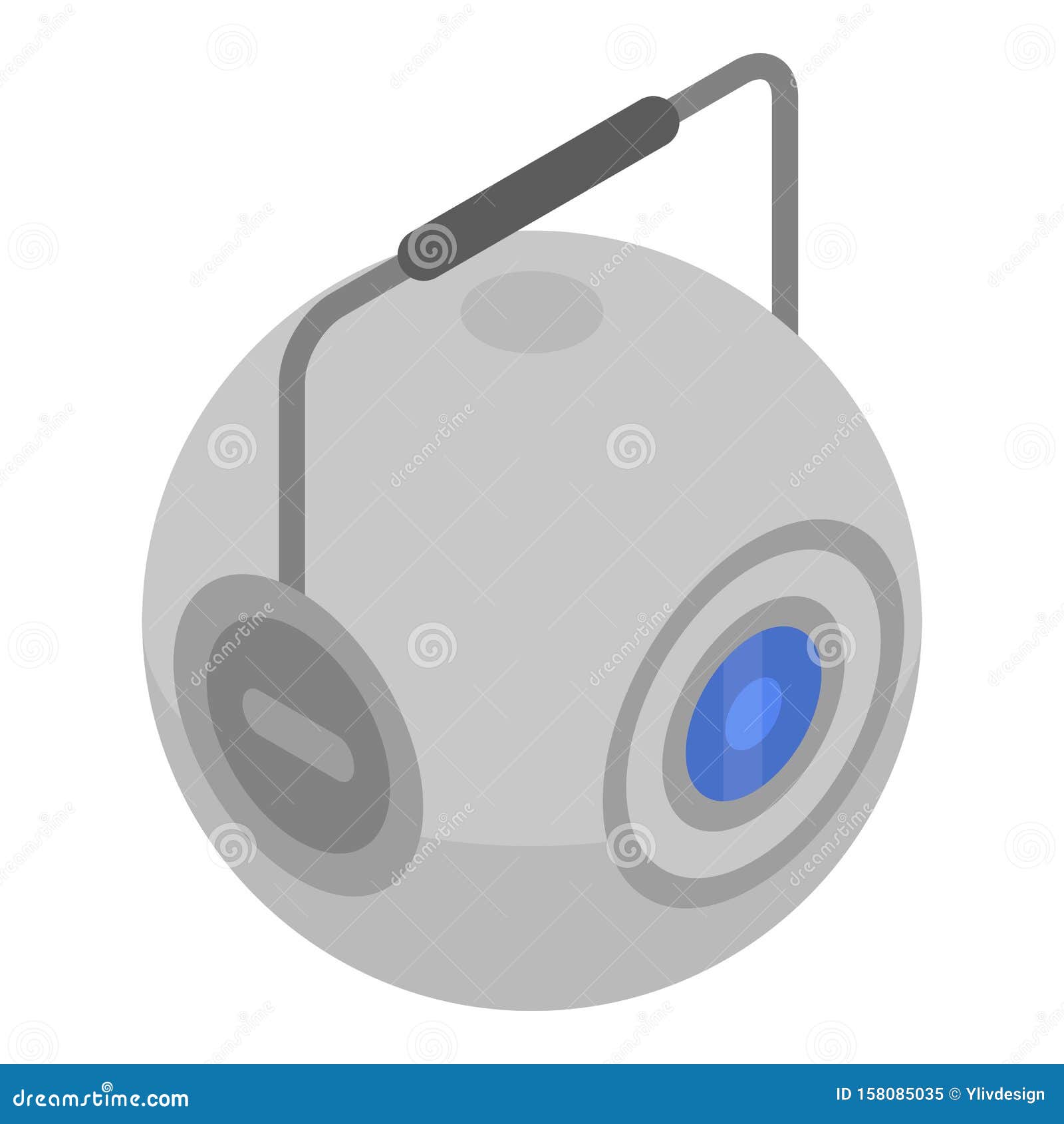 Camera Robot Icon, Isometric Style Stock Vector - Illustration of ...