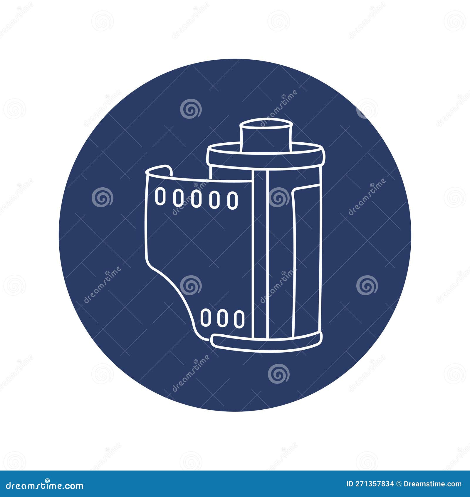 Camera Roll, Camera Film Icon Stock Vector - Illustration of analog ...