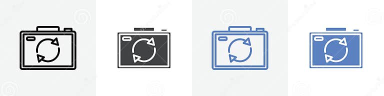 Camera Rotate Icon Vector Set Use for Web Ui or App Stock Vector ...