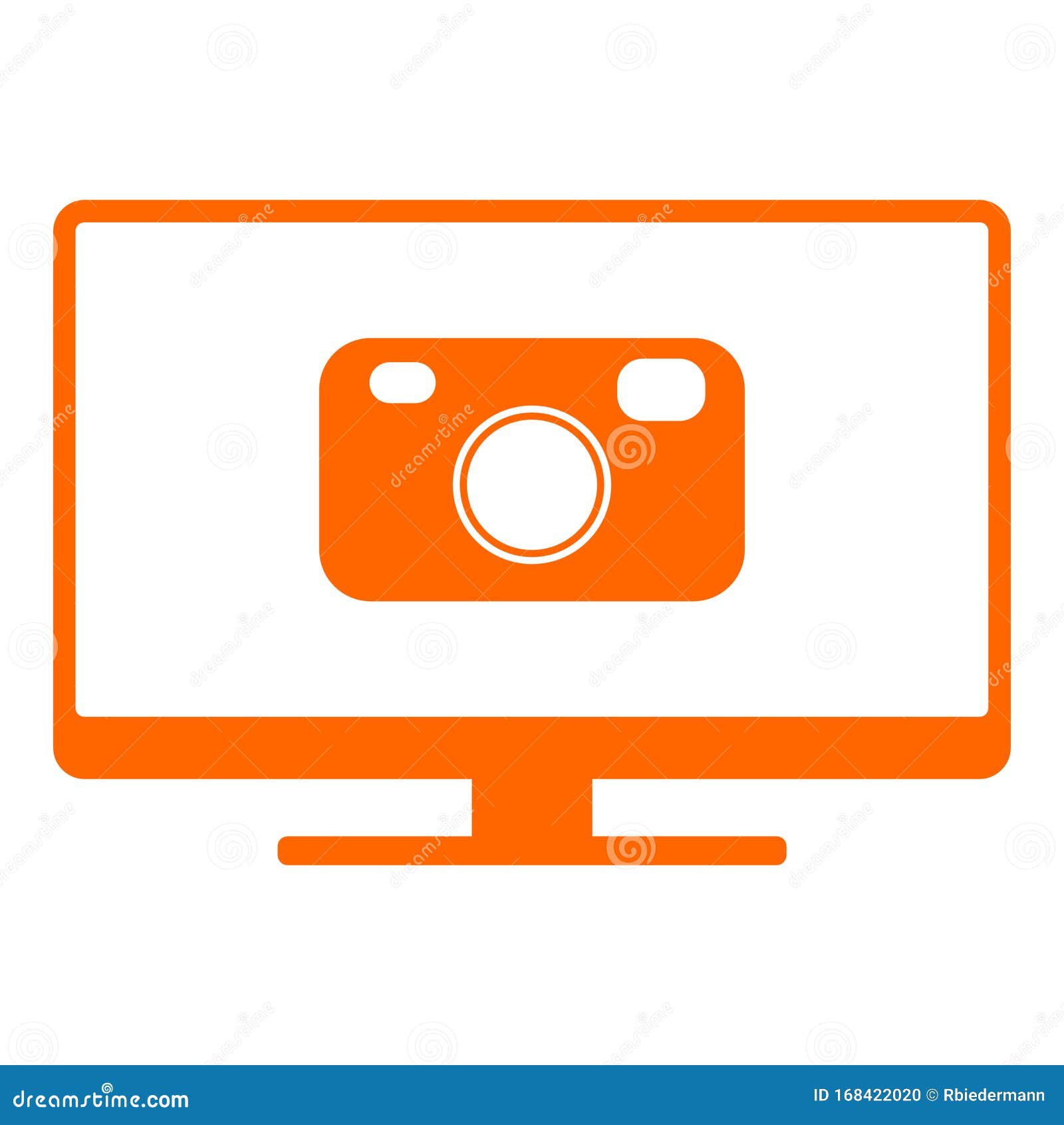Camera and screen stock vector. Illustration of lens - 168422020