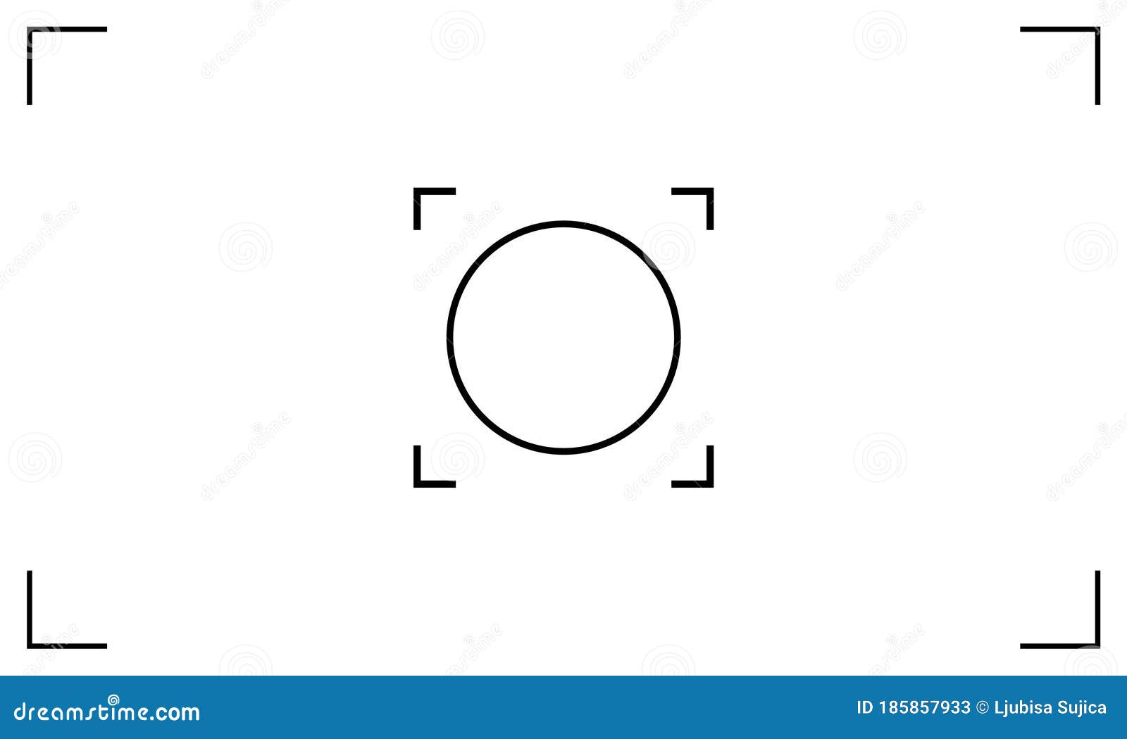 Camera Screen Template. Camera Interface Isolated on White Background ...