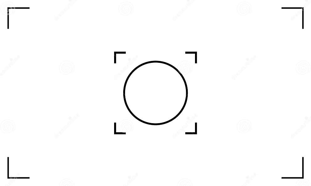 Camera Screen Template. Camera Interface Isolated on White Background ...