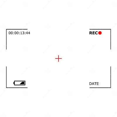 Camera Screen Template. Camera Interface Stock Vector - Illustration of ...