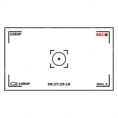 Camera Screen Template. Camera Interface Stock Vector - Illustration of ...