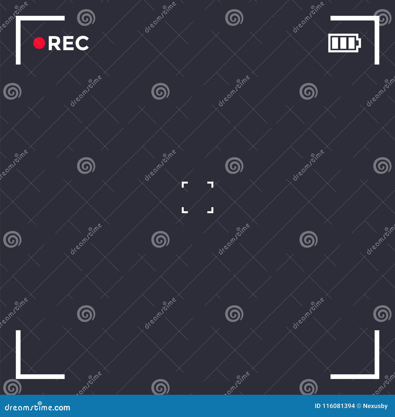 Camera Screen Vector Interface Stock Vector - Illustration of ...