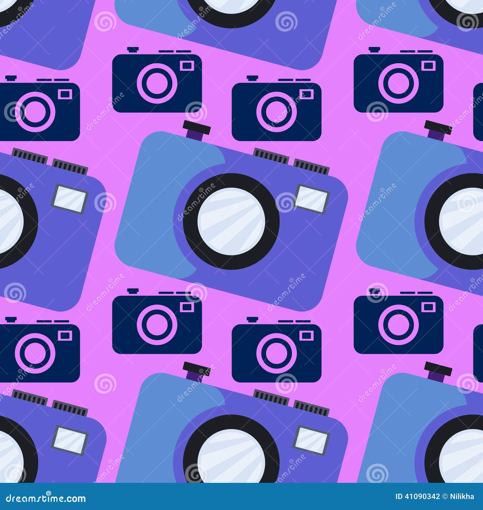 Camera Seamless Background Design Stock Illustration - Illustration of ...