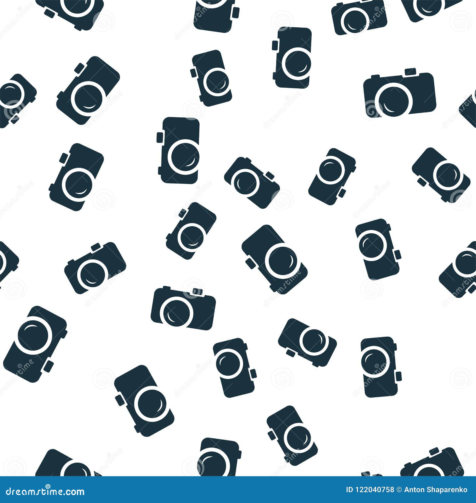 Camera Seamless Pattern Cover. Camera Icon Creative Design. Wallpaper ...